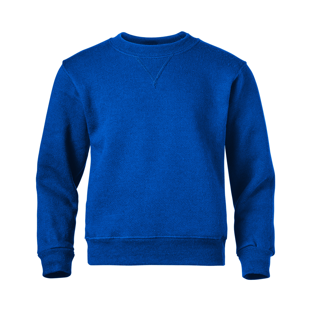 Soffe Juvenile Classic Crew Sweatshirt J9001 Royal | Jiffy