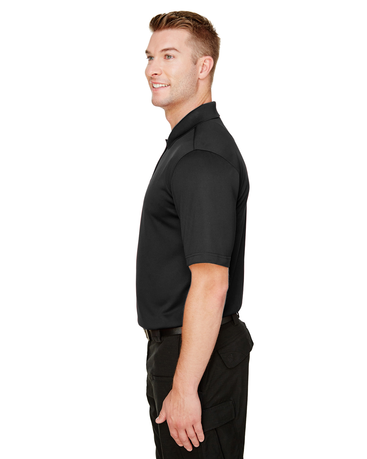 Harriton Men's Advantage Snag Protection Plus Il Polo M348 Black | Jiffy