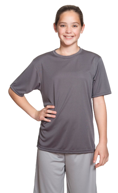 A4 Youth Cooling Performance T Shirt Nb3142 Graphite | Jiffy