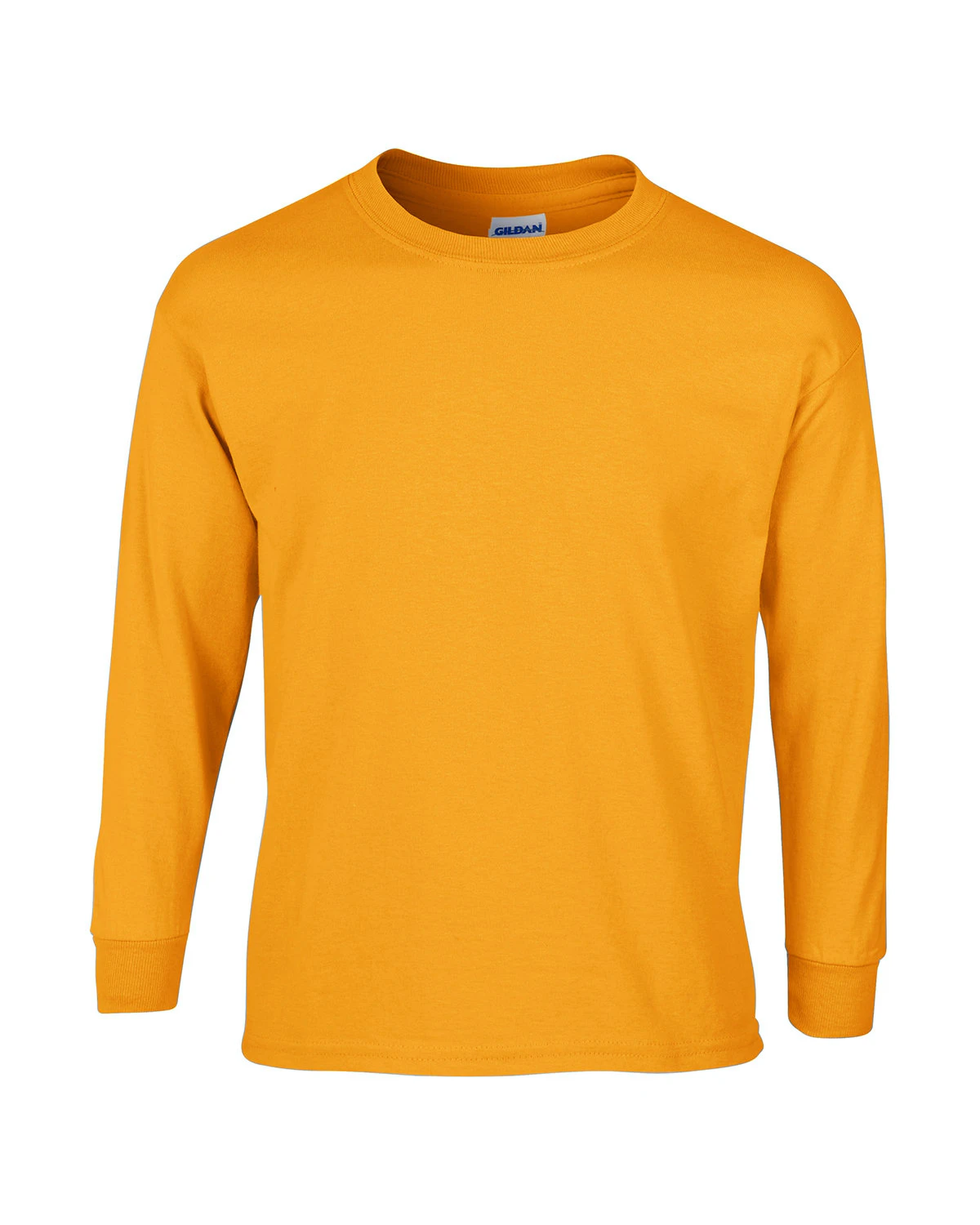 Gildan Unisex Ultra Cotton® Long Sleeve T Shirt G240 Gold | Jiffy