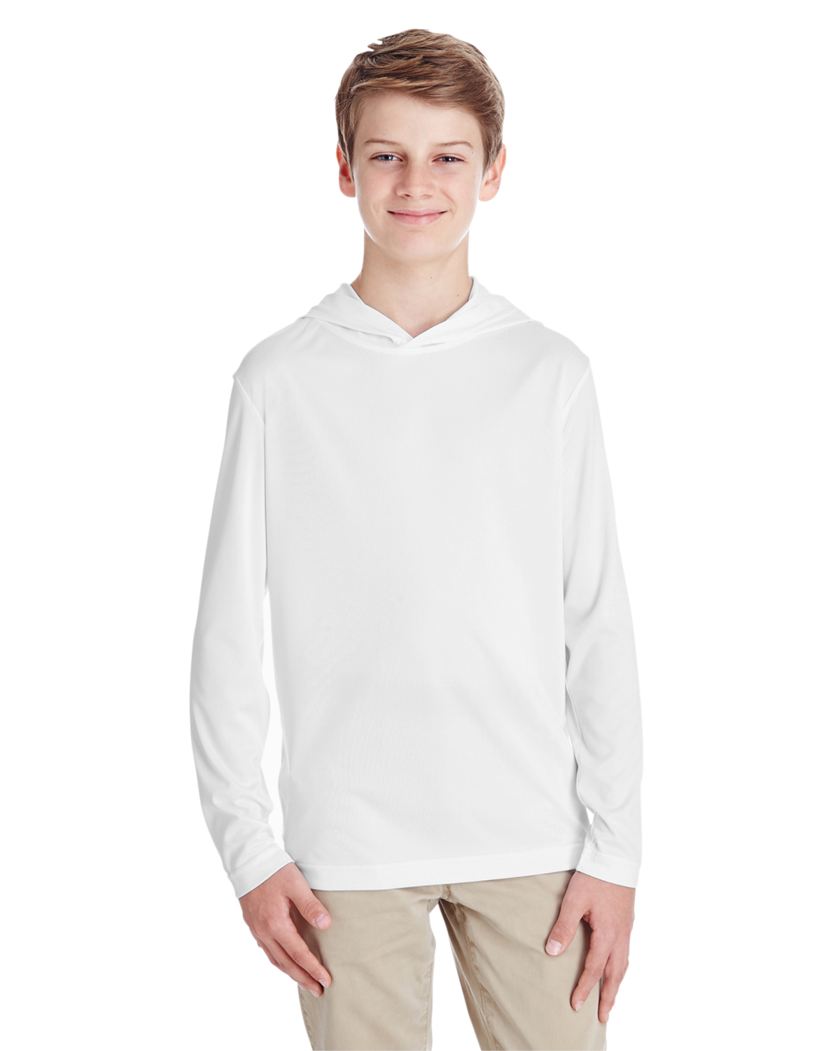 Team 365 Youth Zone Performance Hoodie Tt41 Y White | Jiffy