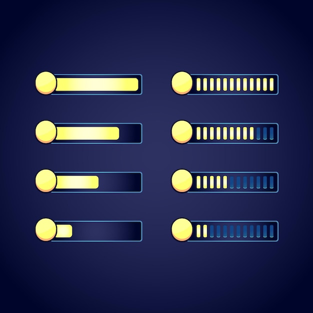 Versatile Progress Bar Icons for Digital Interfaces | Jiffy Designs