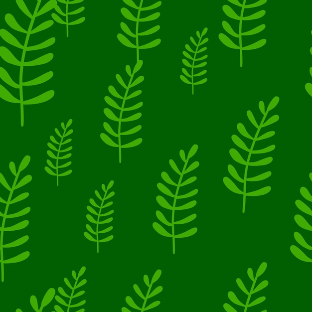 Lush Foliage Flourish: A Verdant Botanical Pattern | Jiffy Designs