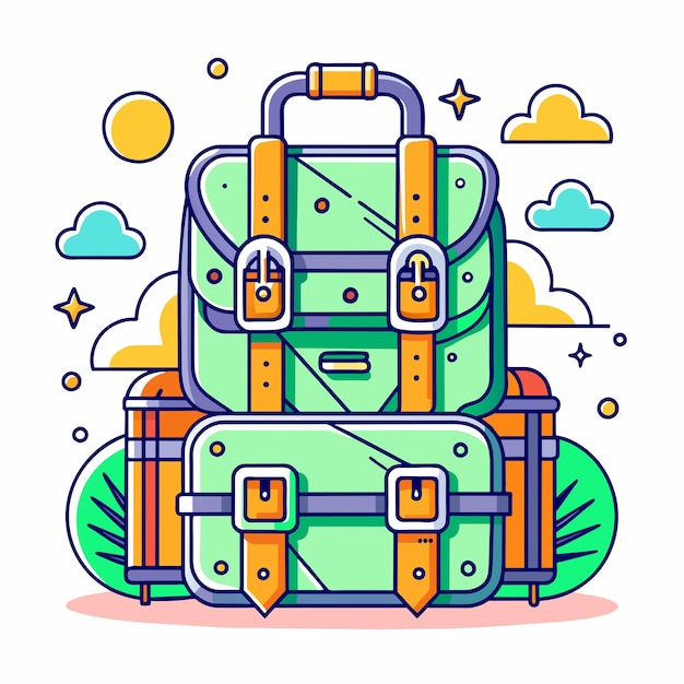 Vibrant Outdoor Adventure Backpack with Colorful Accents | Jiffy Designs