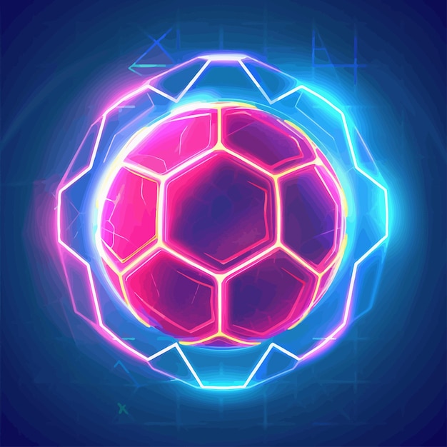 Radiant Neon Soccer Ball Glowing in the Dark | Jiffy Designs