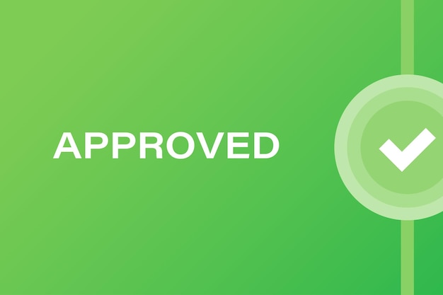 Green Checkmark Stamp Approving Official Document | Jiffy Designs