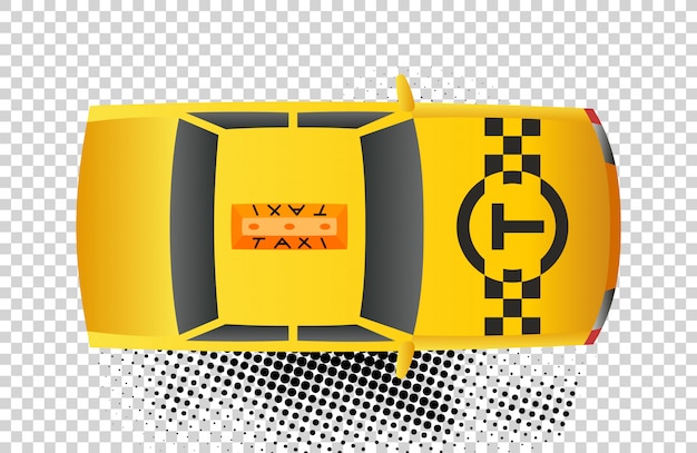 Vibrant Yellow Taxi with Checkered Patterns | Jiffy Designs