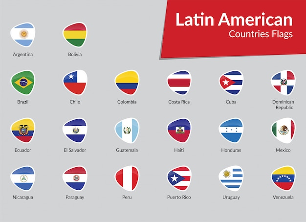 Vibrant Collection of Latin American Country Flags | Jiffy Designs