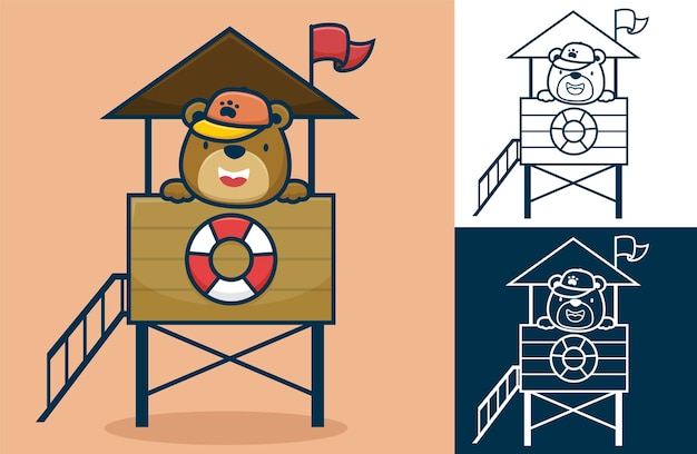 Adorable Lifeguard Teddy Bear on Lookout Tower | Jiffy Designs