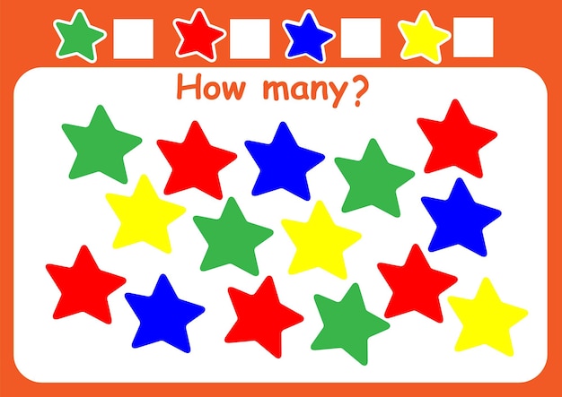 Vibrant Starry Counting Game for Early Learners | Jiffy Designs