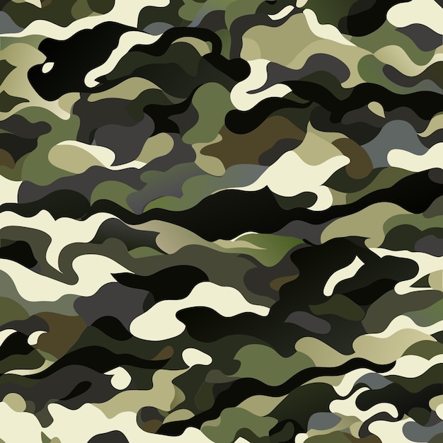 Classic Camouflage Pattern in Shades of Green and Brown | Jiffy Designs