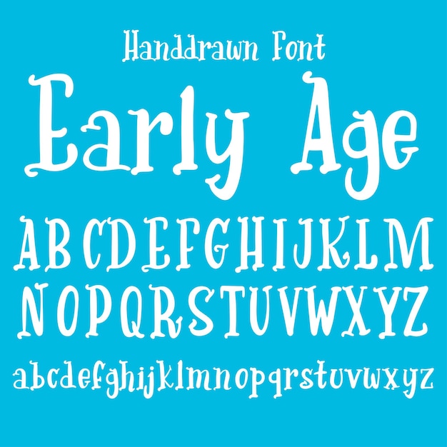 Whimsical Handwritten Font for Early Era Typography | Jiffy Designs