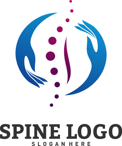 Spine Care Logo Design Concept Vector. Chiropractic Logo Template ...