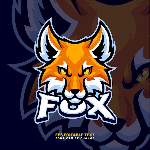 Fierce Fox Mascot Logo with Piercing Gaze | Jiffy Designs
