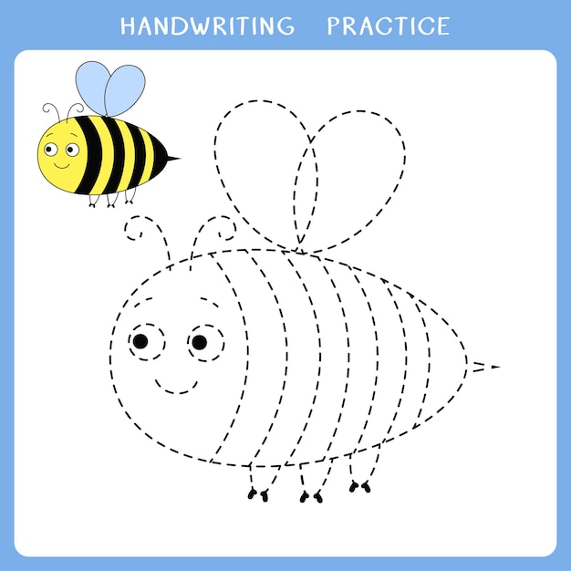 Adorable Bee-Themed Handwriting Practice for Young Learners | Jiffy Designs