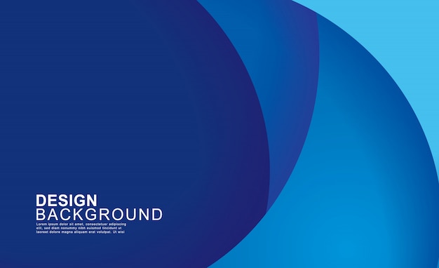 Vibrant Overlapping Curves in Shades of Captivating Blue | Jiffy Designs