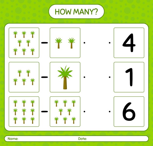 Counting Palm Trees: A Playful Math Puzzle | Jiffy Designs