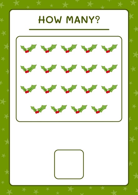 Festive Holly Leaves: A Counting Activity | Jiffy Designs