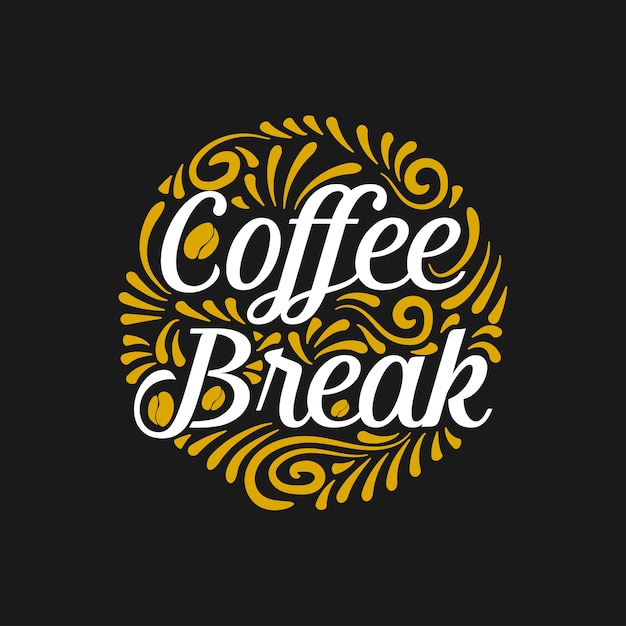 Captivating Coffee Break Lettering Design | Jiffy Designs