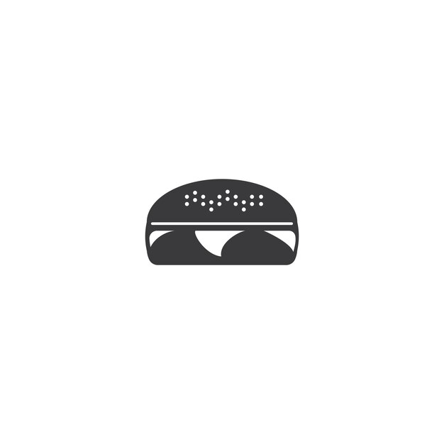 Minimalist Burger Icon: Simple Yet Striking Design | Jiffy Designs