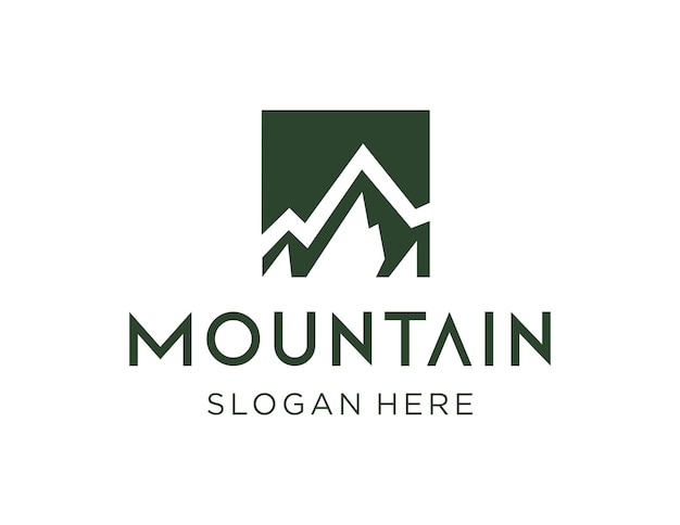 Majestic Mountain Peak Logo with Slogan | Jiffy Designs