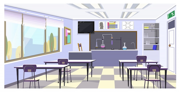 Vibrant and Modern Classroom Setting with Stylish Furnishings | Jiffy ...