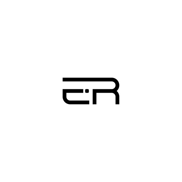 Sleek and Minimalist ER Monogram Design | Jiffy Designs