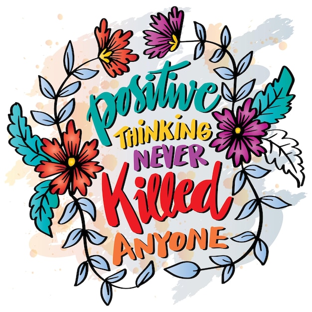 Vibrant Floral Wreath with Inspiring Motivational Quote | Jiffy Designs