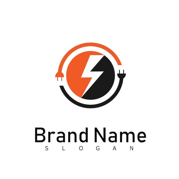 Powerful Thunderbolt Symbol with Circular Electric Motif | Jiffy Designs