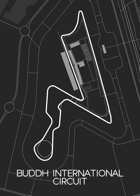 Sleek Geometric Track Layout for International Racing Event | Jiffy Designs