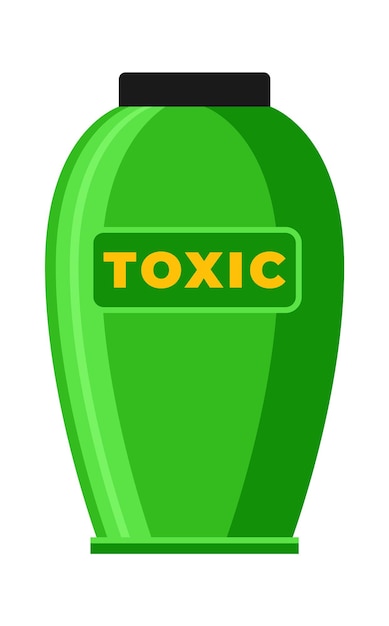 Vibrant Green Toxic Hazard Container | Jiffy Designs