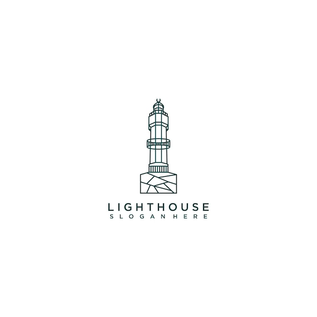 Elegant Lighthouse Emblem with Minimalist Design | Jiffy Designs