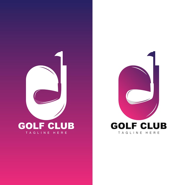 Elegant Golf Club Logo with Gradient Background | Jiffy Designs
