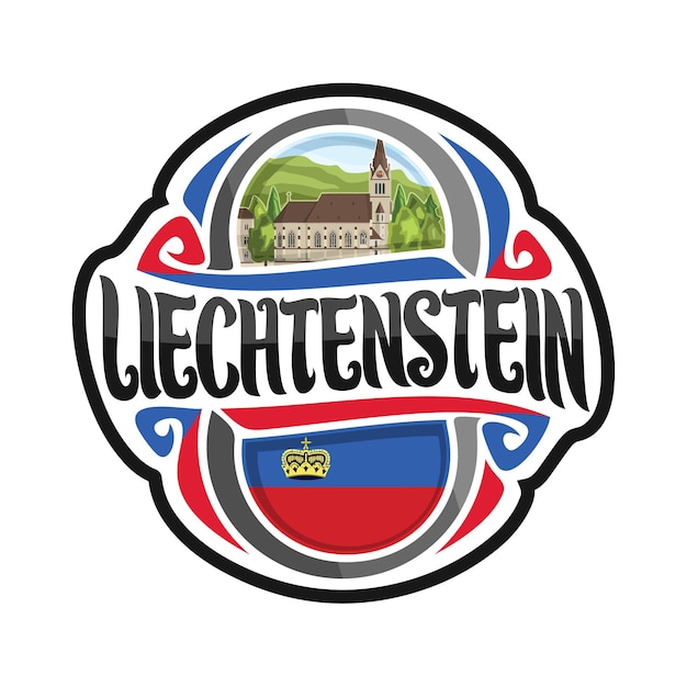 Vibrant Emblem Showcasing the Iconic Landmarks of Liechtenstein | Jiffy ...
