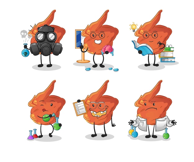 Vibrant Collection of Quirky Chemical Element Illustrations | Jiffy Designs