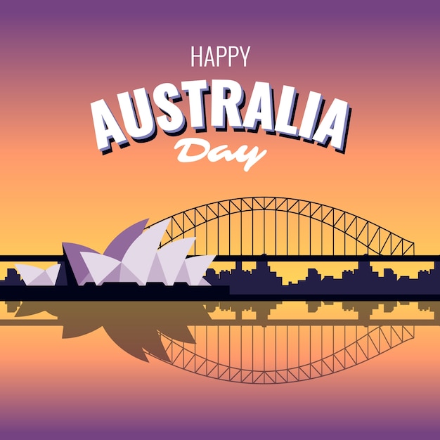Iconic Australian Landmarks Silhouetted at Sunset | Jiffy Designs