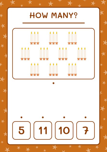 Vibrant Candle Counting Activity with Starry Background | Jiffy Designs