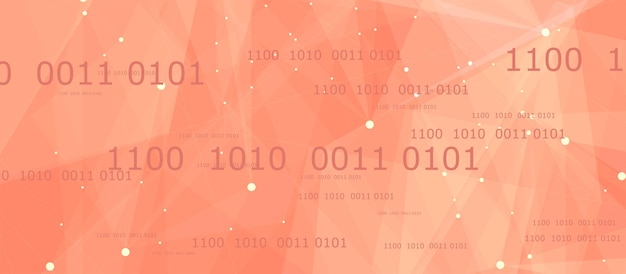 Vibrant Binary Code Landscape with Glowing Particles | Jiffy Designs