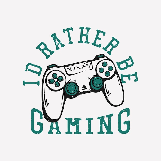 Vintage Gaming Controller Graphic with Retro Typography | Jiffy Designs