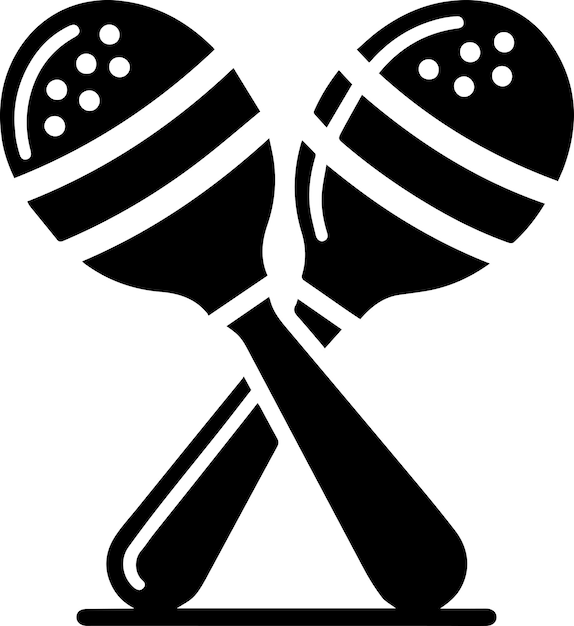 Stylized Crossed Ping Pong Paddles | Jiffy Designs