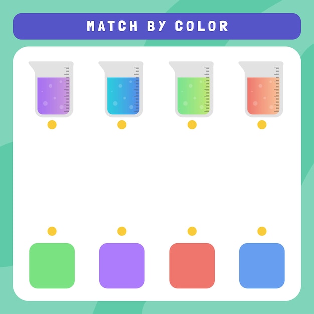Vibrant Color Matching Game for Kids and Students | Jiffy Designs