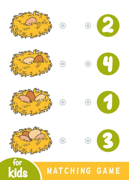 Adorable Bird Nests with Hatching Chicks Matching Game | Jiffy Designs