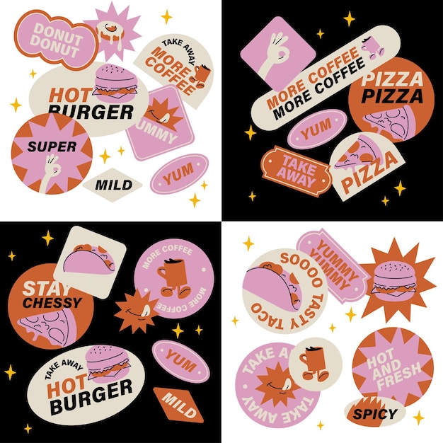 Vibrant and Playful Food Icon Collection | Jiffy Designs