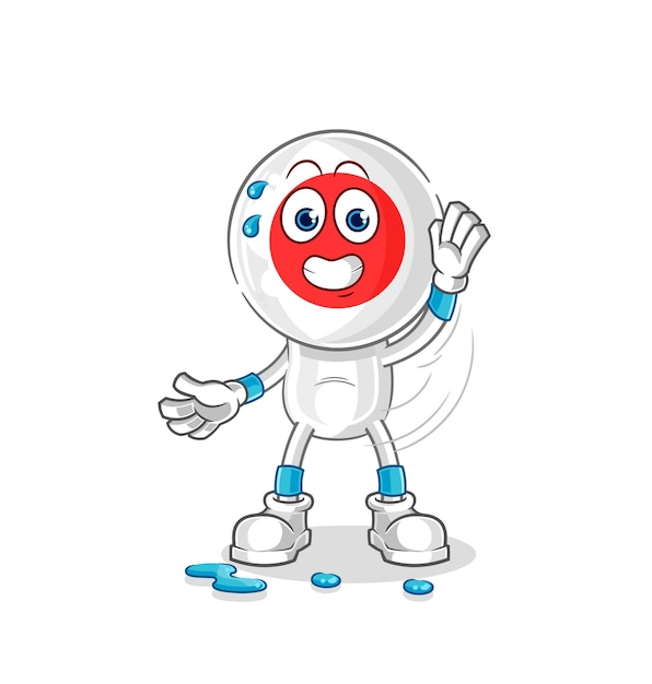 Cheerful Cartoon Disc Character Waving Friendly Greeting | Jiffy Designs