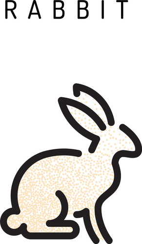 Vector Rabbit Outline Icon Farm Animal Isolated On A White Background ...