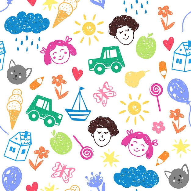 Vibrant Collection of Whimsical Doodles and Playful Illustrations ...