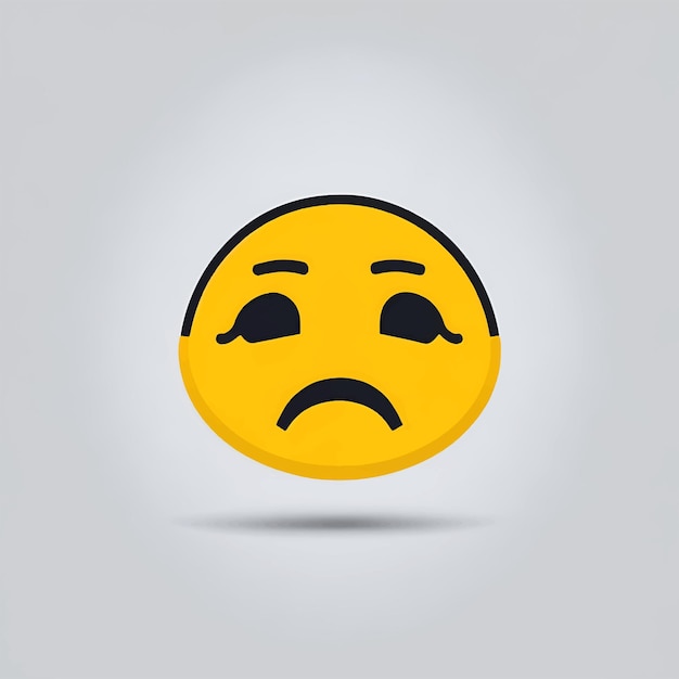 Sad and Dejected Emoji Face with Downcast Expression | Jiffy Designs