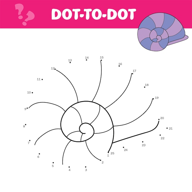 Captivating Dot-to-Dot Spiral Shell Artwork | Jiffy Designs