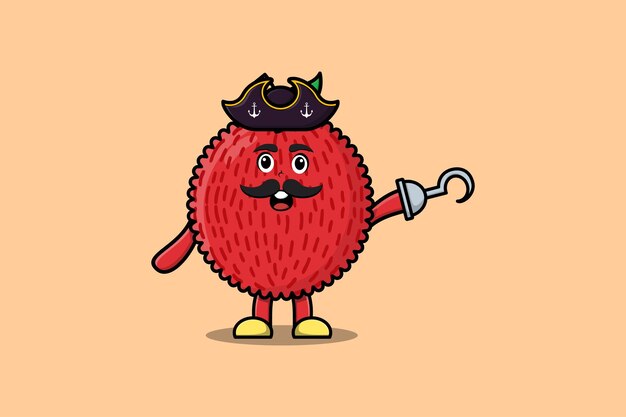 Charming Strawberry Pirate Mascot with Friendly Expression | Jiffy Designs