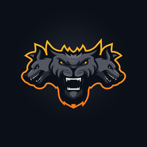 Fierce Werewolf Emblem with Glowing Eyes and Fangs | Jiffy Designs